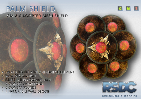 Second Life Marketplace - RSDC ARMOURY - PALM SHIELD - GM