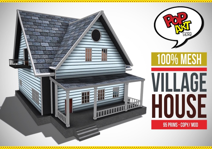 Second Life Marketplace - Pop Art Store - Village House