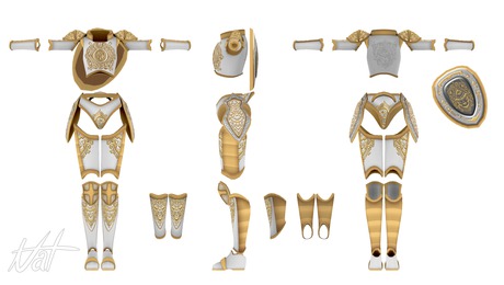 Second Life Marketplace - [NATTON] Light Armor Set for Kemono (Unrigged ...