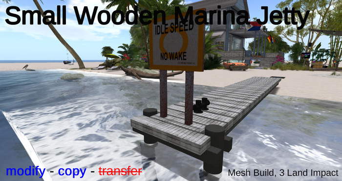 Second Life Marketplace - Little Marina Jetty Set (Mesh)