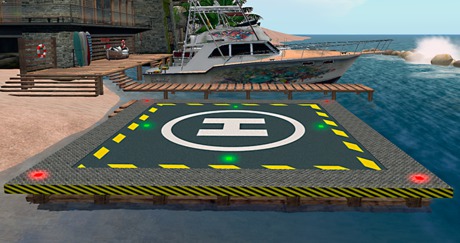 Second Life Marketplace - DO Helipad Pontoon - Mesh! Helicopter Landing ...