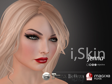 Second Life Marketplace - objective / i,Skin jenna PALE (MESH head ...