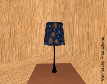 Second Life Marketplace - Blue Celestial Table Lamp