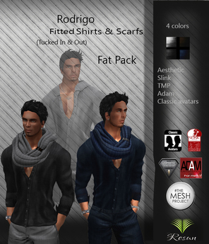 Second Life Marketplace - Res_Rodrigo outfits Fat Pack