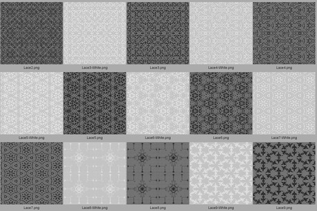 Second Life Marketplace - 15 Seamless Lace Textures