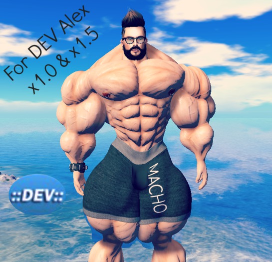 Second Life Marketplace - [D.Cavalieri] - Alex Black Macho Bermuda