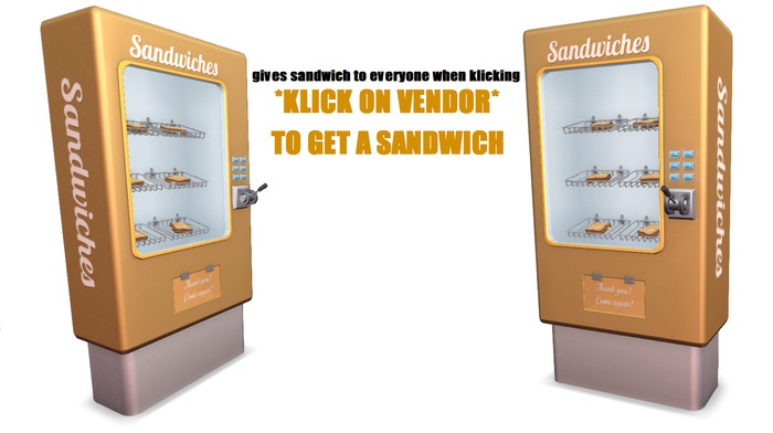 Second Life Marketplace - NOMAD // Sandwich Vendor