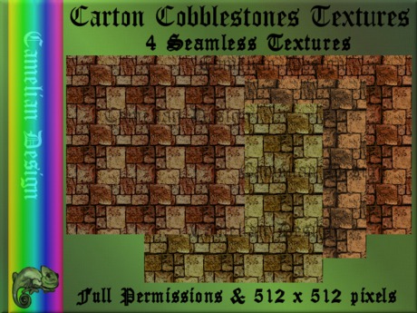 Second Life Marketplace - Carton Cobble Stones Textures