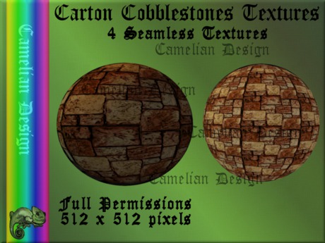 Second Life Marketplace - Carton Cobble Stones Textures