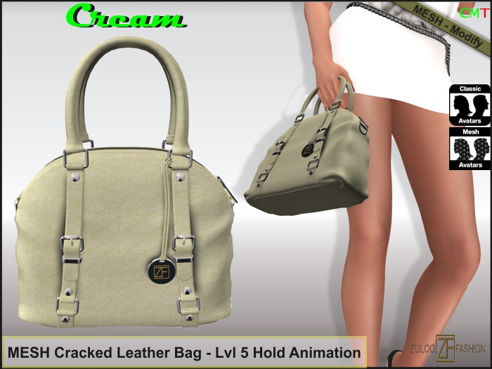 Second Life Marketplace - Zuloo-MESH Leather Bag - Lvl 5 Animation ...