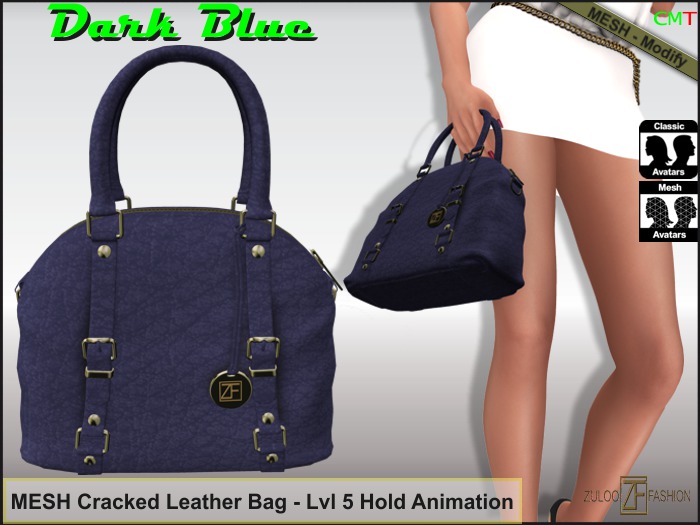 Second Life Marketplace - Zuloo-MESH Leather Bag - Lvl 5 Animation ...