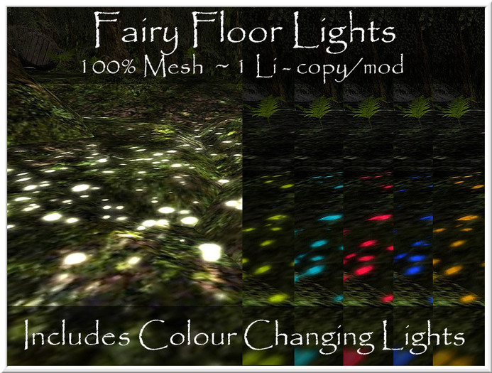 Second Life Marketplace - LOVE - FLOOR LIGHTS - TINTABLE AND COLOR ...