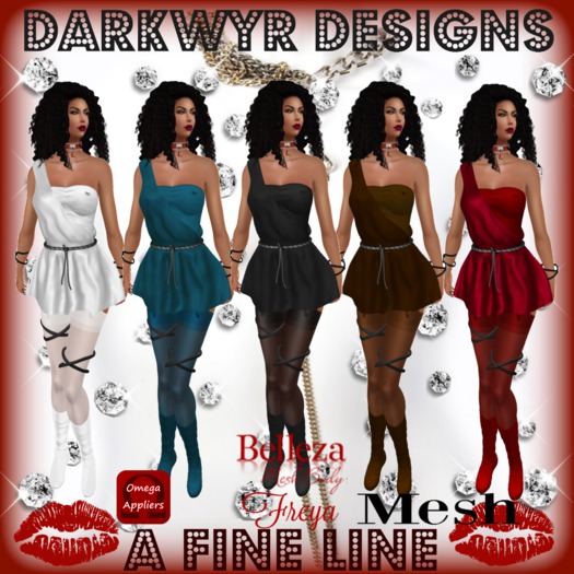 Second Life Marketplace - DD Ropes Outfit Red Belleza