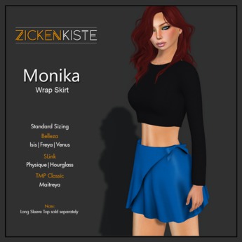 Second Life Marketplace - Zickenkiste - Monika Wrap Skirt (Cherry)