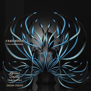 Second Life Marketplace - !Lyrical B!zarre Templates! - Fawn Wings MESH ...