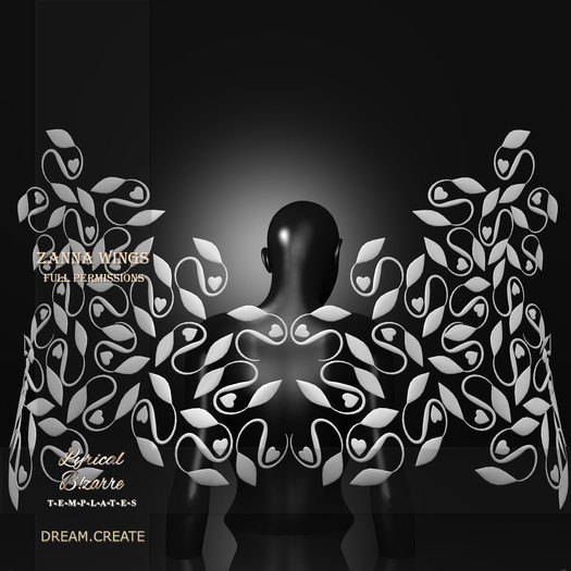 Second Life Marketplace - !Lyrical B!zarre Templates! - Zanna Wings ...