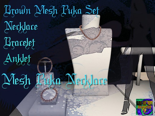 Second Life Marketplace - Ladies Puka Brown Mesh Set