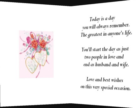 Second Life Marketplace - Wedding Card On the Day of Your Wedding