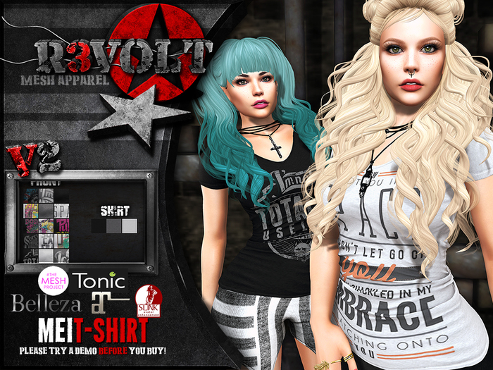 Second Life Marketplace - [R3] - Mei T-Shirt [V2]