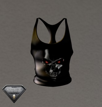 Second Life Marketplace - Tank Top fitmesh-Aesthetic "Bad Boy"