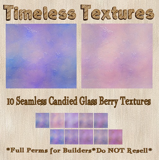 Second Life Marketplace - 10 Seamless Candied Glass Berry Timeless Textures