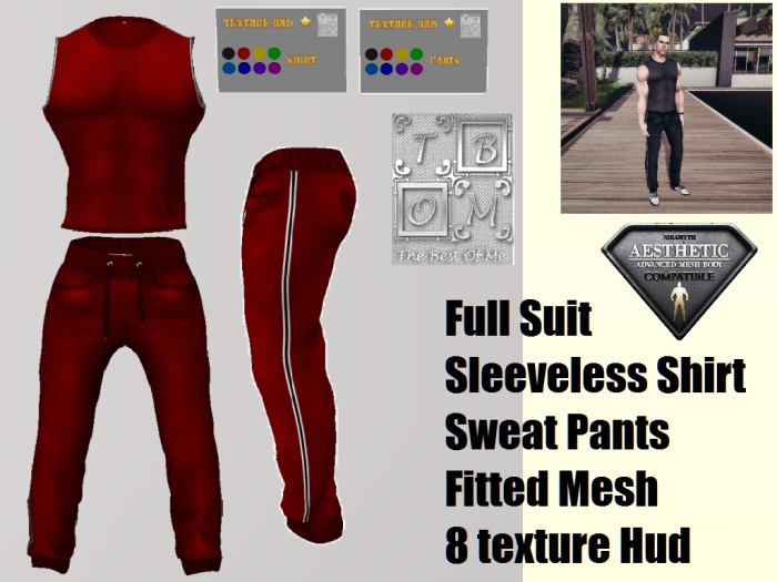 Second Life Marketplace - PROMO Aesthetic Promo Full Suit Shirt Pant 8 ...