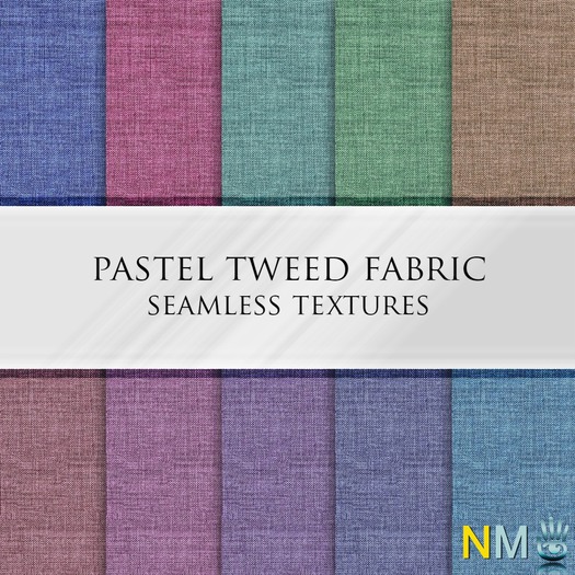 Second Life Marketplace - Pastel Tweed Fabric Seamless Textures Full ...