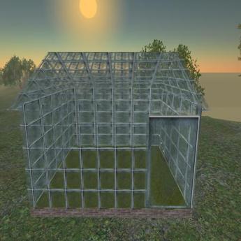 Second Life Marketplace - 3 prim greenhouse - boxed - texture modifyable
