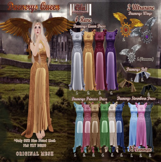 Second Life Marketplace - *Cila*Daenerys Dress Alphas