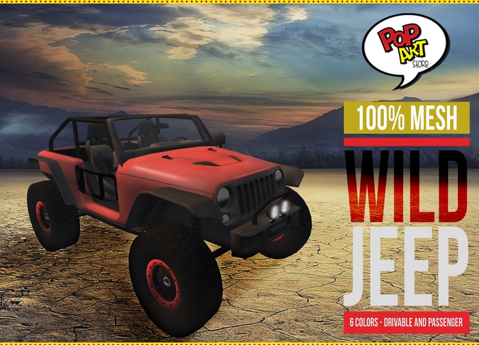 Second Life Marketplace - Pop Art Store - Wild Jeep