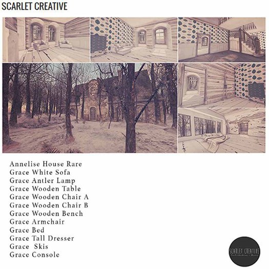 Second Life Marketplace - Scarlet Creative - The Arcade - Grace Skis