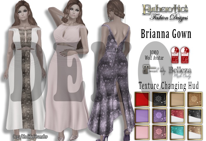 Second Life Marketplace - DEMO ~ Brianna Gown ~ and Texture Changing Hud
