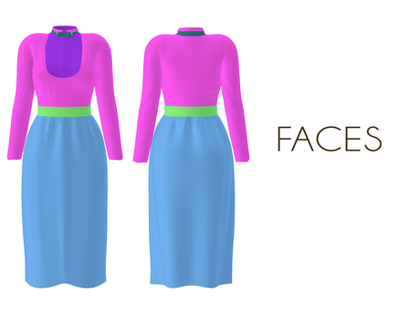 Second Life Marketplace - DAE OBJ PSD FITMESH Female Uniform With Dicky ...
