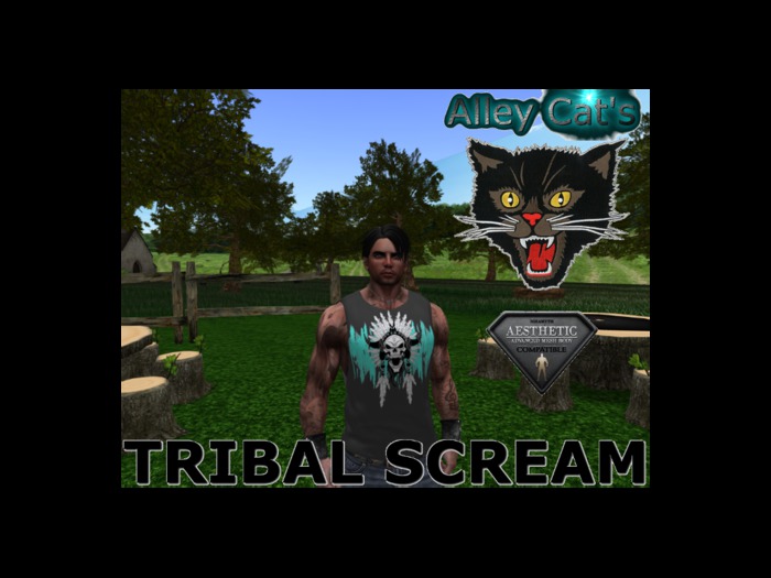 Second Life Marketplace - Alley Cat's Tribal Scream tank Niramyth AA