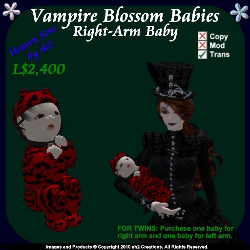 Second Life Marketplace - sh2 Vampire Blossom Baby Right v2.0