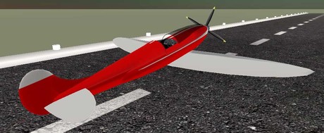 Second Life Marketplace - AS-1 Windrunner Red and White Airplane