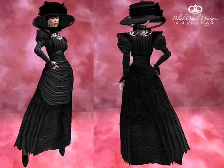 Second Life Marketplace - Gothic Gown Outfit - Black