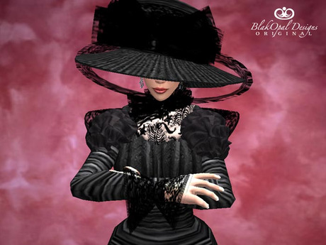 Second Life Marketplace - Gothic Gown Outfit - Black