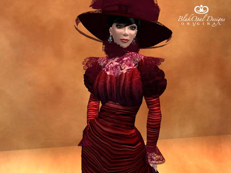 Second Life Marketplace - Gothic Gown Outfit - Garnet