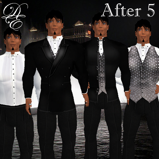 Second Life Marketplace - *DE Designs* After 5 Tux in Silver