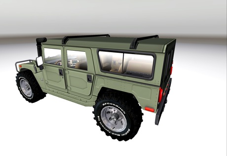 Second Life Marketplace - HUMMER H1 Olive Green - OWNER ONLY OR PUBLIC ...