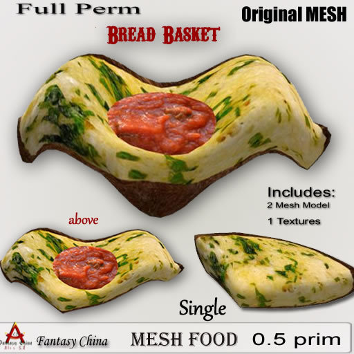Second Life Marketplace - FC- Full Perm Mesh Bread Basket