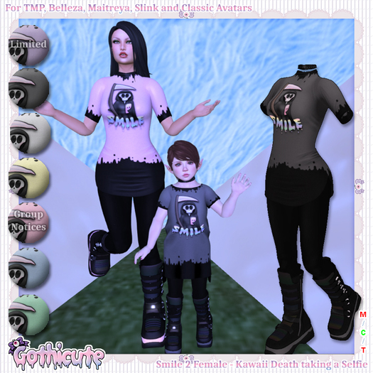 Second Life Marketplace - .: Gothicute :. Smile2 - Gray Onyx (Female ...