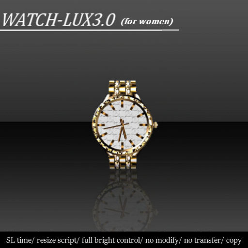 Second Life Marketplace - [DEMO] WATCH LUX3.0 GOLD [F] -RYCA-