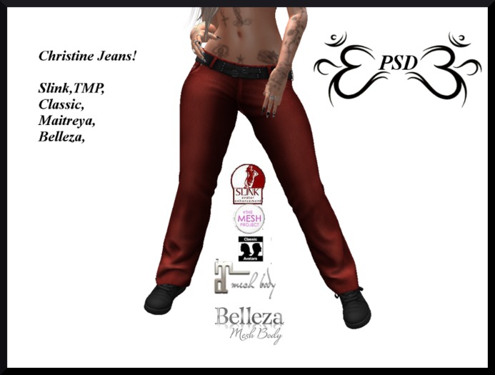 Second Life Marketplace - PSD! Christine jeans Red
