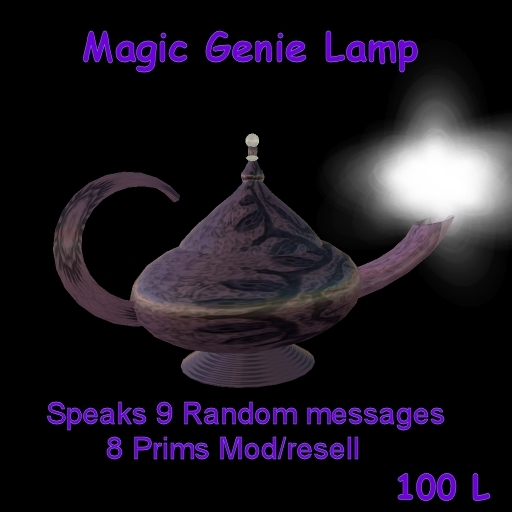 Second Life Marketplace - genie in the lamp 1 V