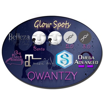 Second Life Marketplace - [Qwantzy] Glow Spots (Green) Multi-Style Applier HUD