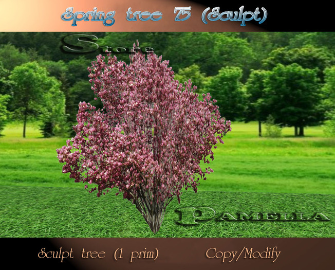 Second Life Marketplace - Spring tree 75 (Sculpt)