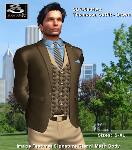 Second Life Marketplace - SB7-5001A2 Thompson Outfit - Brown