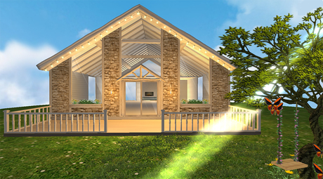 Second Life Marketplace - The Aspen Spring Chalet & Sky Dome - Animated ...